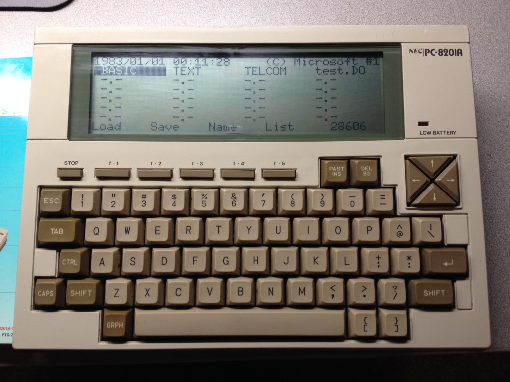 NEC PC-8201A – Virginia Computer Museum